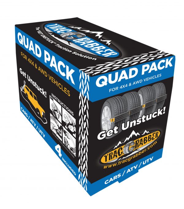 Quad Pack for AWD Cars, Small SUV's, and ATVS - Trac-Grabber